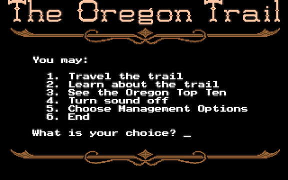 Play The Oregon Trail online