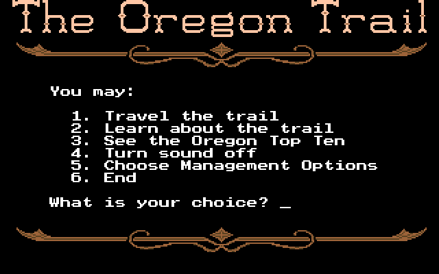 Play The Oregon Trail online