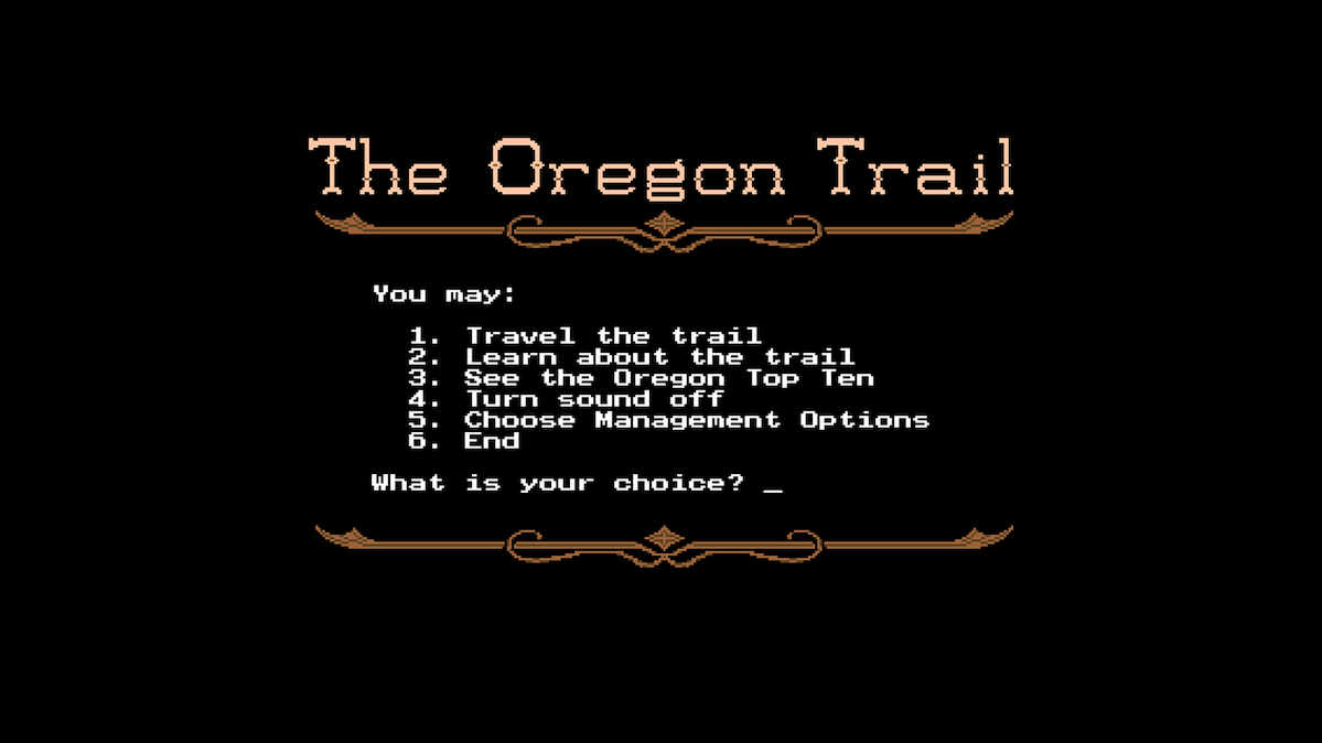 The Oregon Trail - Play game online